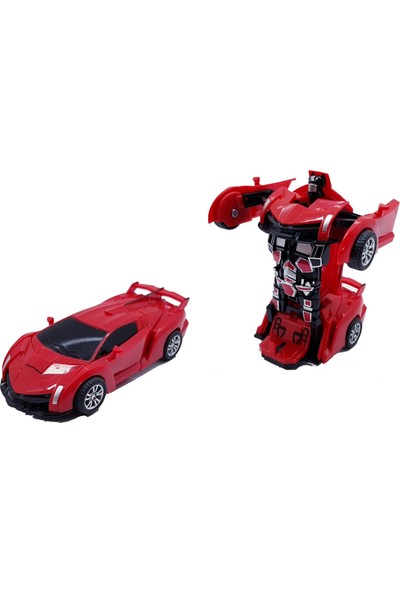 Can Otomatik Robota Dönüşen Araba Kırmızı Can Otomatik Robota Dönüşen Araba Kırmızı
