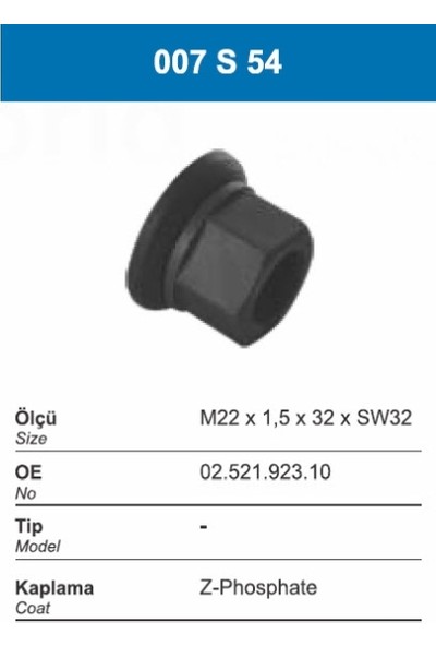 Besel Bijon Somunu Pullu Iveco Volvo Truck Daf Dorse Ford Besel Bijon Somunu Pullu Iveco Volvo Truck Daf Dorse Ford