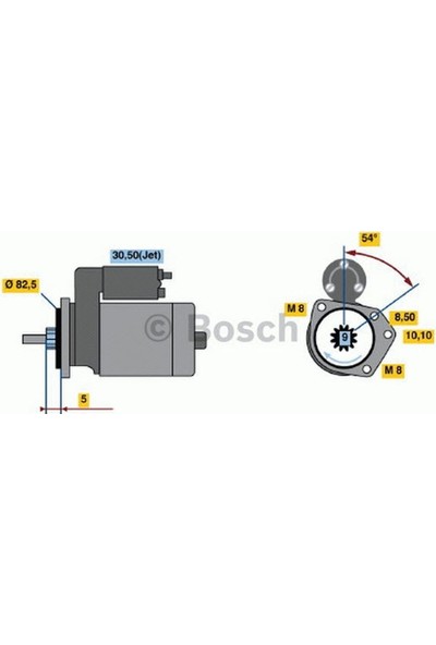 Bosch Marş Motoru Golfııı Polo 1.4 1.6 Cordoba Os