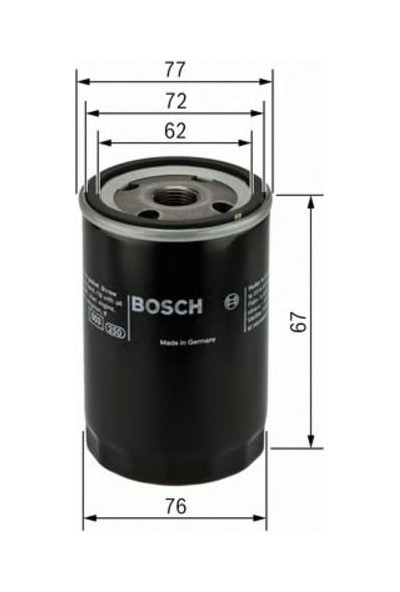 Bosch Yağ Filtresi Doblo Stilo 156 146 1.9Jtd Bosch Yağ Filtresi Doblo Stilo 156 146 1.9Jtd