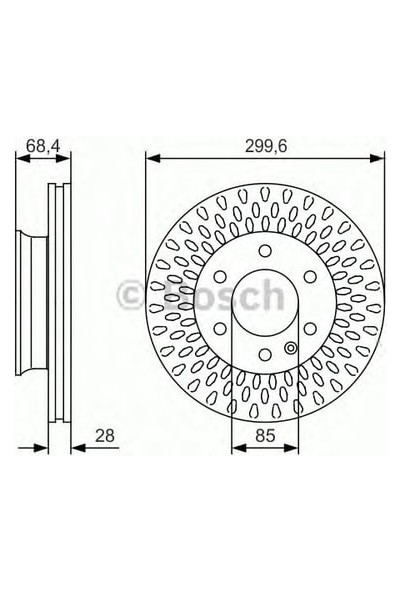 Bosch Fren Diski Ön [6D 300Mm] Sprinter 906 Crafter 06