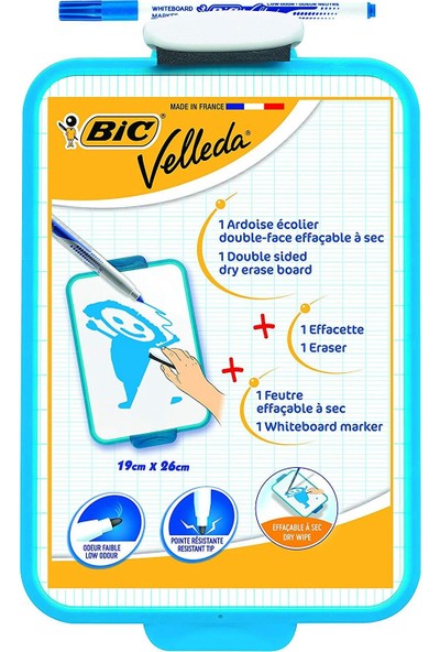 Bic Mini Beyaz Yazı Tahtası 1218 + Kalem 1721 + Silgi Bic Mini Beyaz Yazı Tahtası 1218 + Kalem 1721 + Silgi