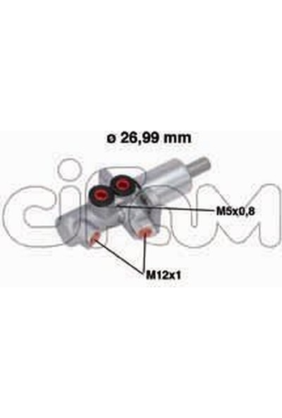 Cifam Fren Ana Merkezi 26.99Mm Alüminyum Audı A4 03 A6 Quattro 04 Cifam Fren Ana Merkezi 26.99Mm Alüminyum Audı A4 03 A6 Quattro 04
