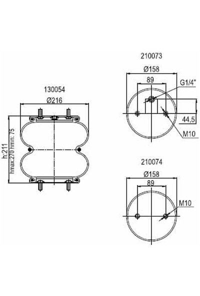 Connect Ikı Katlı Körük 2B220 113021