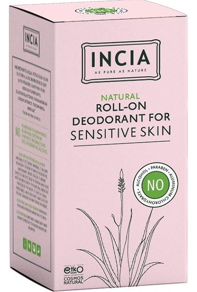 INCIA Hassas Ciltler İçin Roll On Deodorant INCIA Hassas Ciltler İçin Roll On Deodorant