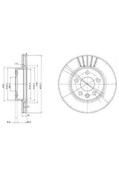 Delphi Fren Diski Ön 5D 260Mm T4 90 03