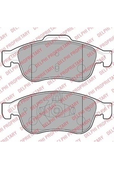 Delphi Fren Balatası Ön Renault Megane III 09 Fluence 1013 Captur 13 Dacia Lodgy 1213  Delphi Fren Balatası Ön Renault Megane III 09 Fluence 1013 Captur 13 Dacia Lodgy 1213