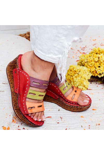 Limoya Etta Kırmızı Oranj Yeşil Mor Hakiki Deri Lazer Kesim Terlik (Tam Ortapedik Terlik) Limoya Etta Kırmızı Oranj Yeşil Mor Hakiki Deri Lazer Kesim Terlik (Tam Ortapedik Terlik)