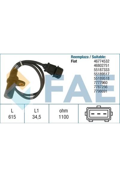 Fae Krank Mili Sensörü Doblo Palio 1 2 46774532 7777960 7787256 Fae Krank Mili Sensörü Doblo Palio 1 2 46774532 7777960 7787256