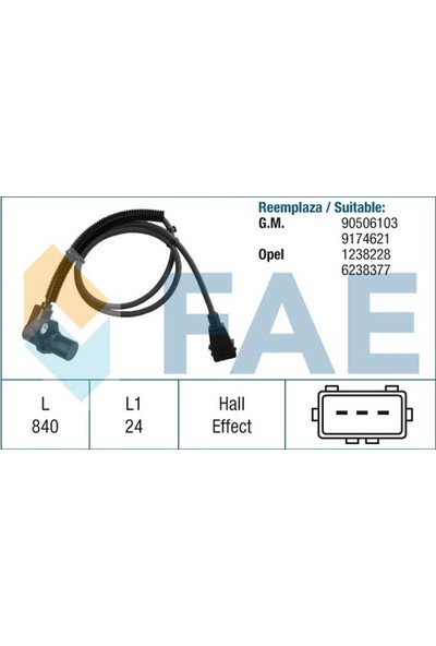 Fae Krank Mili Sensörü Astra Fg Vectra Ab 1 82 0 16V 94 98 1238228 09174621 6238377 Fae Krank Mili Sensörü Astra Fg Vectra Ab 1 82 0 16V 94 98 1238228 09174621 6238377