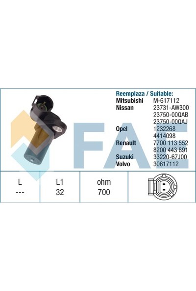 Fae Krank Mili Sensörü Laguna Master 1 9 Dcı Dt F9Q 1232268 2373100Q0E 23731Aw300 Fae Krank Mili Sensörü Laguna Master 1 9 Dcı Dt F9Q 1232268 2373100Q0E 23731Aw300