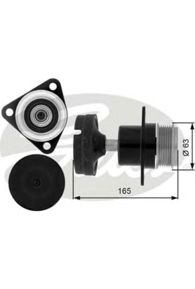 Gates Altarnatör Kasnağı 6Kanal Focus Mondeo Connect 1.8