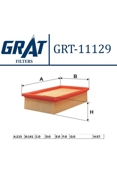 Grat Hava Filtresi 140 Bg Renault Laguna1 2.0 16V 96 00 Safrane 2.0 16V 96 00 Grt 11129 Grat Hava Filtresi 140 Bg Renault Laguna1 2.0 16V 96 00 Safrane 2.0 16V 96 00 Grt 11129