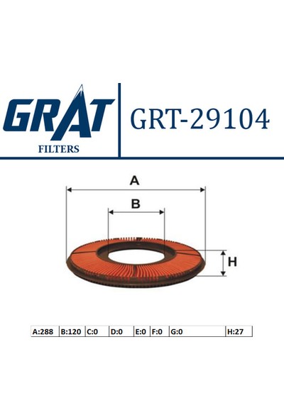Grat Filtre Hava Mazda 323 9096 Grt 29104 Grat Filtre Hava Mazda 323 9096 Grt 29104