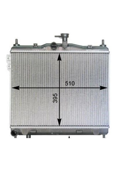Kale Su Radyatörü Getz 03 05 1.3 1.6 Mek Ac Klimasız 494X385X20 Alplbrz