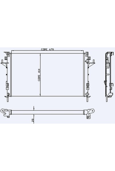 Kale Su Radyatörü Renault Laguna II 1.6 1.8 2.0 16V 01 Klr 0529302Al