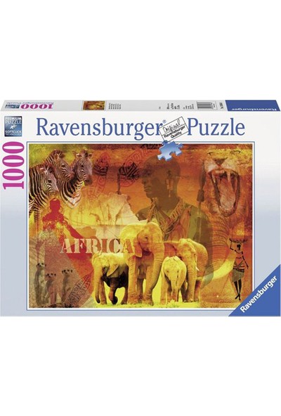 Ravensburger 1000 Parçalı Puzzle Afrika İzlenimleri-193660 Ravensburger 1000 Parçalı Puzzle Afrika İzlenimleri-193660