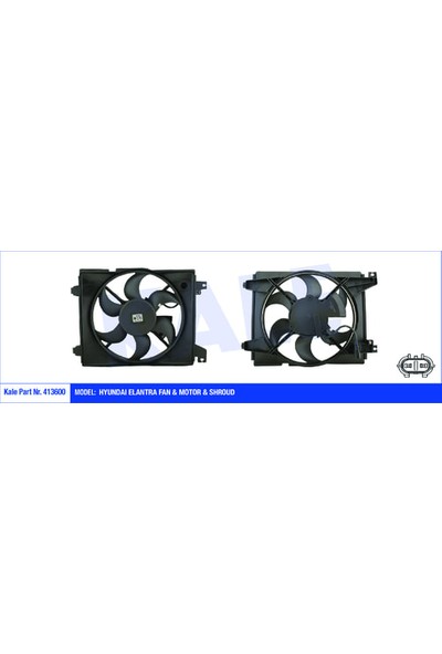 Kale Fan Motor Davlumbaz Hyundai Elantra 120W 310Mm 977302D000 Kale Fan Motor Davlumbaz Hyundai Elantra 120W 310Mm 977302D000