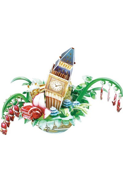 Cubic Fun 3D 74 Parça Puzzle Cityscape - London