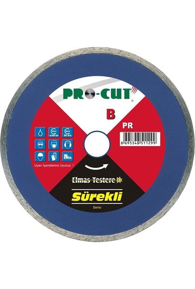 ProCut 51131 B (Sürekli) Serisi Elmas Testere 230 mm ProCut 51131 B (Sürekli) Serisi Elmas Testere 230 mm