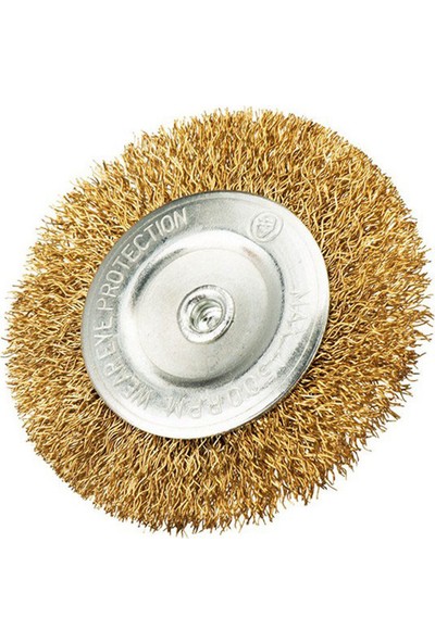 Tomax Pimli Saçaklı Daire Tel Fırça 40 Mm