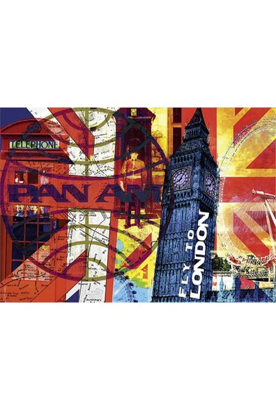Schmidt Puzzle 1000 Parça Fly to London PanAm Schmidt Puzzle 1000 Parça Fly to London PanAm