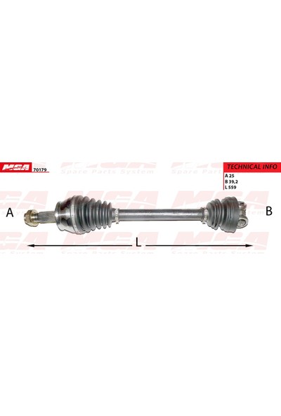 Mga Aks Sağ Fiat Doblo 1.3Jtd 10 Mga 70179