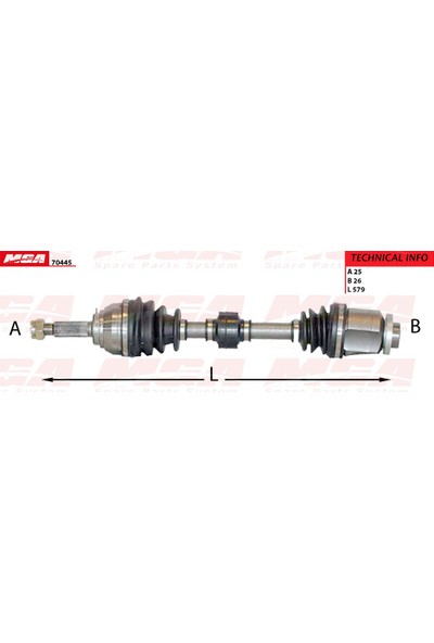 Mga Aks Komple Sağ Hyundai Getz 0210 1.5 Crdı 4Cyl Dızel Mga 70445 Mga Aks Komple Sağ Hyundai Getz 0210 1.5 Crdı 4Cyl Dızel Mga 70445