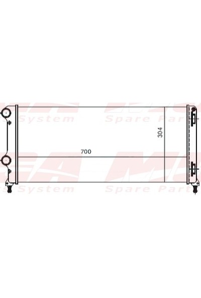 Mga Fiat Doblo 1.3 1.9 Jtd Su Radyatörü Lancia 55174187