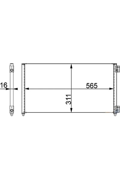Mga Fiat Doblo 1.9 Jtd Klima Radyatörü Kondansör Lancia 46821270