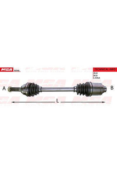 Mga Aks Komple Sol Suzuki Alto 9100 Mga 70745 Mga Aks Komple Sol Suzuki Alto 9100 Mga 70745