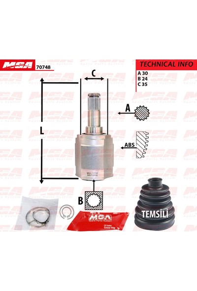 Mga Aks Kafa Ic Mazda 323 Lantıs 9598  Mga Aks Kafa Ic Mazda 323 Lantıs 9598