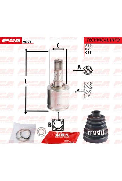 Mga Aks Kafa Ic Sol Kia Sorento 0210 30X25X38 Mga 70773 Mga Aks Kafa Ic Sol Kia Sorento 0210 30X25X38 Mga 70773