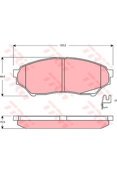 Trw Ön Fren Disk Balatası Pajero Pinin 1. Trw Ön Fren Disk Balatası Pajero Pinin 1.