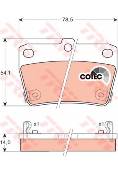 Trw Arka Fren Disk Balatası Rav 4 II 1.8 2.0 00 Trw Arka Fren Disk Balatası Rav 4 II 1.8 2.0 00