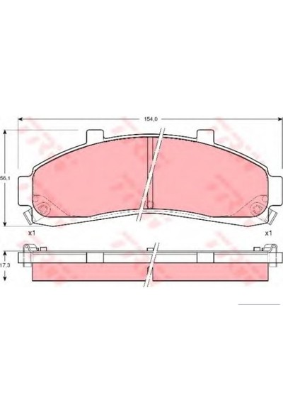 Trw Ön Fren Disk Balatası Explorer 4.0 4.9 V6 93