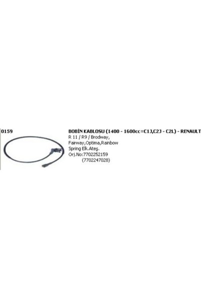 Unuvar Bobin Kablosu R9 11 Brodway Unuvar Bobin Kablosu R9 11 Brodway