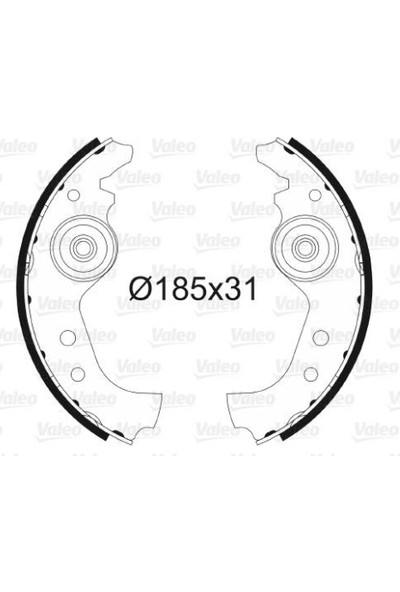 Valeo Arka Fren Pabuçu Uno 60