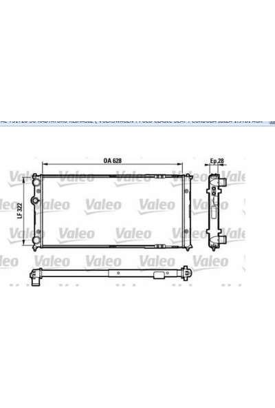 Valeo Su Radyatörü Polo Caddy II Ibıza Cordoba 1.9Tdi