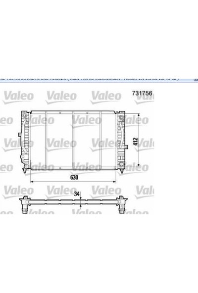 Valeo Radyatör Audı A4 2.5 Tdı