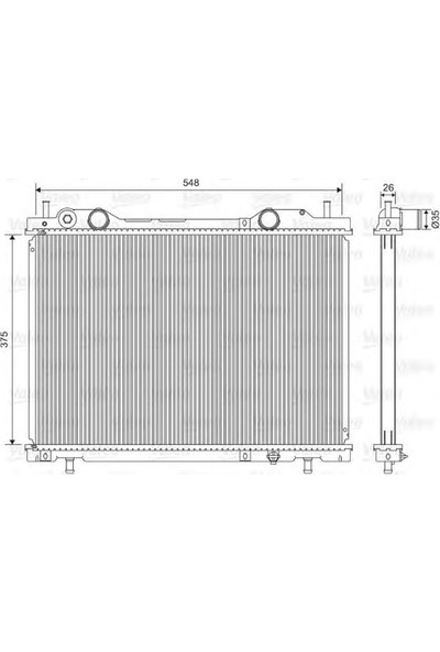Valeo Fiat Marea 2.0 Su Radyatörü İthal 46759742