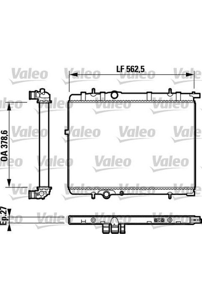Valeo Su Radyatörü 206 307 Xsara C4 1.6 2.0 16V 0005