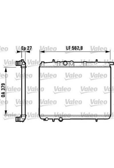 Valeo Su Radyatörü 206 1.4Hdi 2.0Hdi 9800