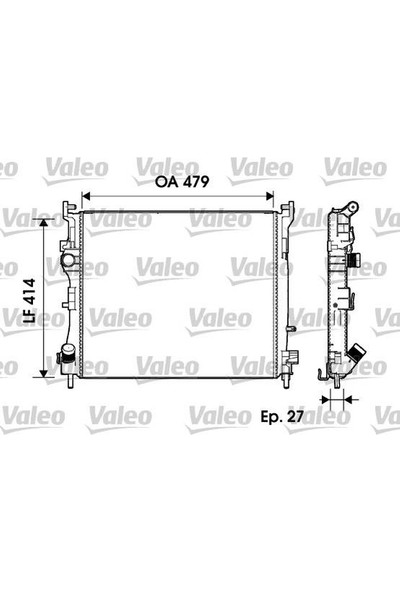 Valeo Su Radyatörü Clio 1.5Dci 04