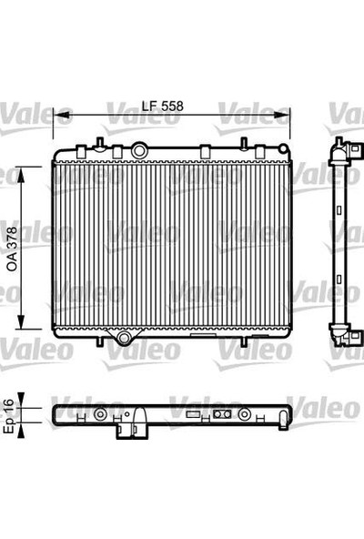 Valeo Radyatör Peugeot C5 407 1.6 Hdı 16V
