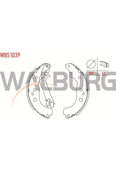 Walburg Fren Pabuç Balata Arka Fiat Doblo 119 223 1.3 Mjt Yapıstırma Levyeli 228X42 Mm 2001 2010 Walburg Fren Pabuç Balata Arka Fiat Doblo 119 223 1.3 Mjt Yapıstırma Levyeli 228X42 Mm 2001 2010