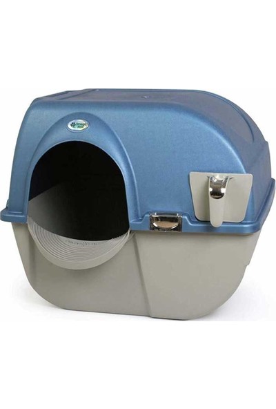 Omega Paw Kendini Temizleyen Elekli Kedi Tuvaleti Turkuaz 51 x 42 x 43 cm