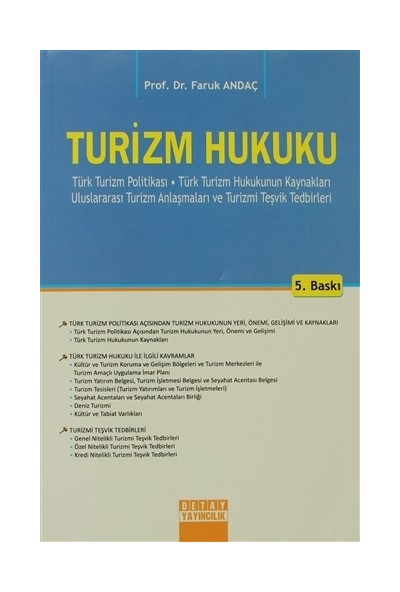 Turizm Hukuku-Faruk Andaç Turizm Hukuku-Faruk Andaç