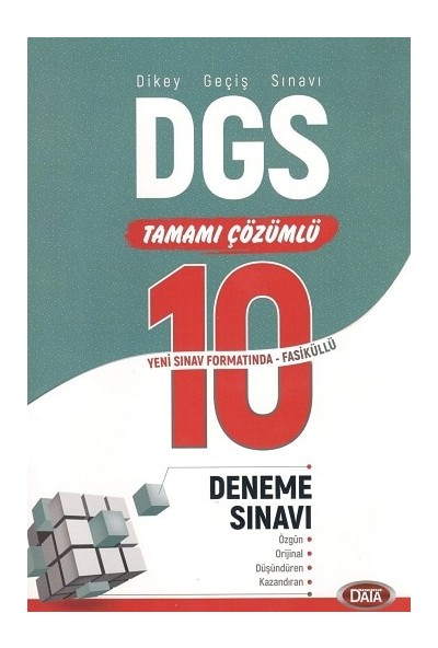 Data Yayınları DGS Çözümlü 10 Fasikül Deneme Sınavı