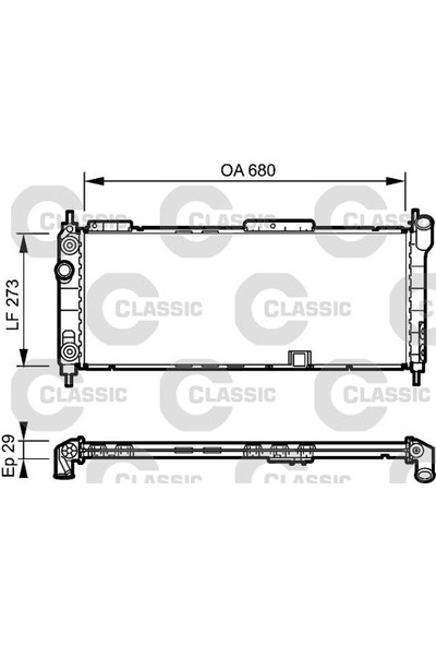 Valeo Su Radyatörü Classic Opel Combo Corsa B 00 Val 234271